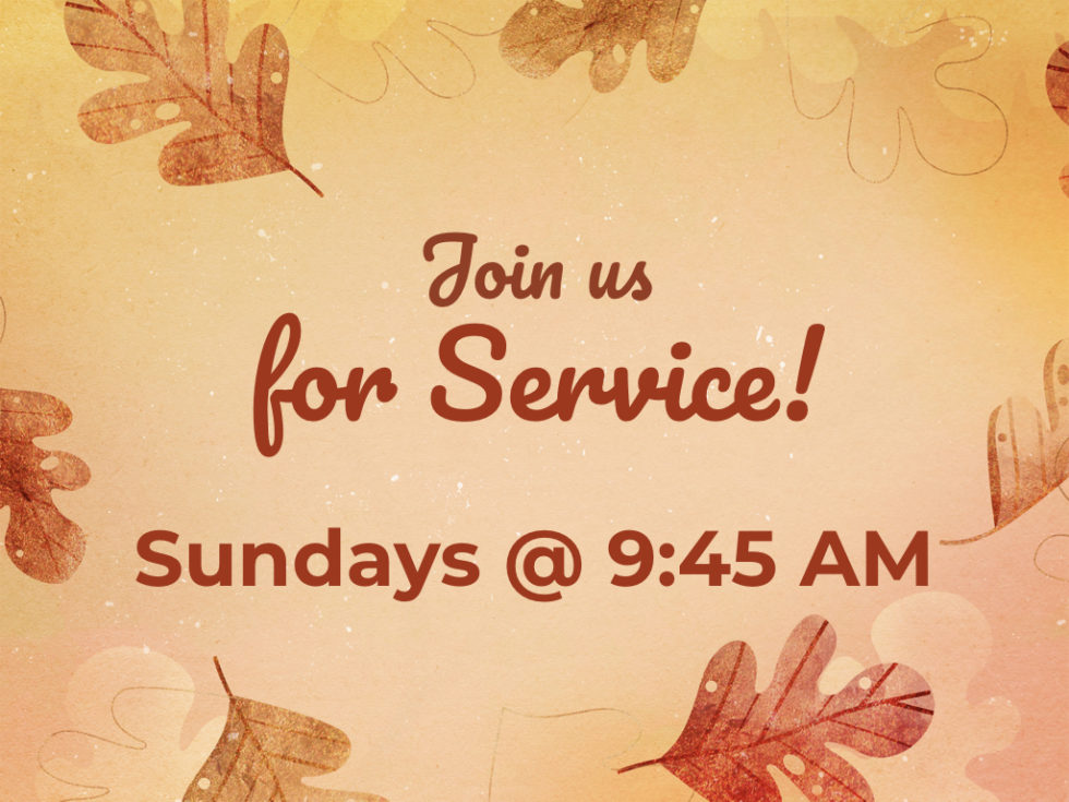 Join us for Service! – Faith AG